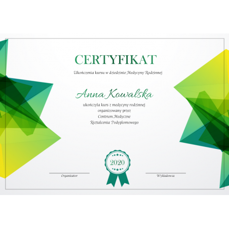 Dyplom - Certyfikat 20